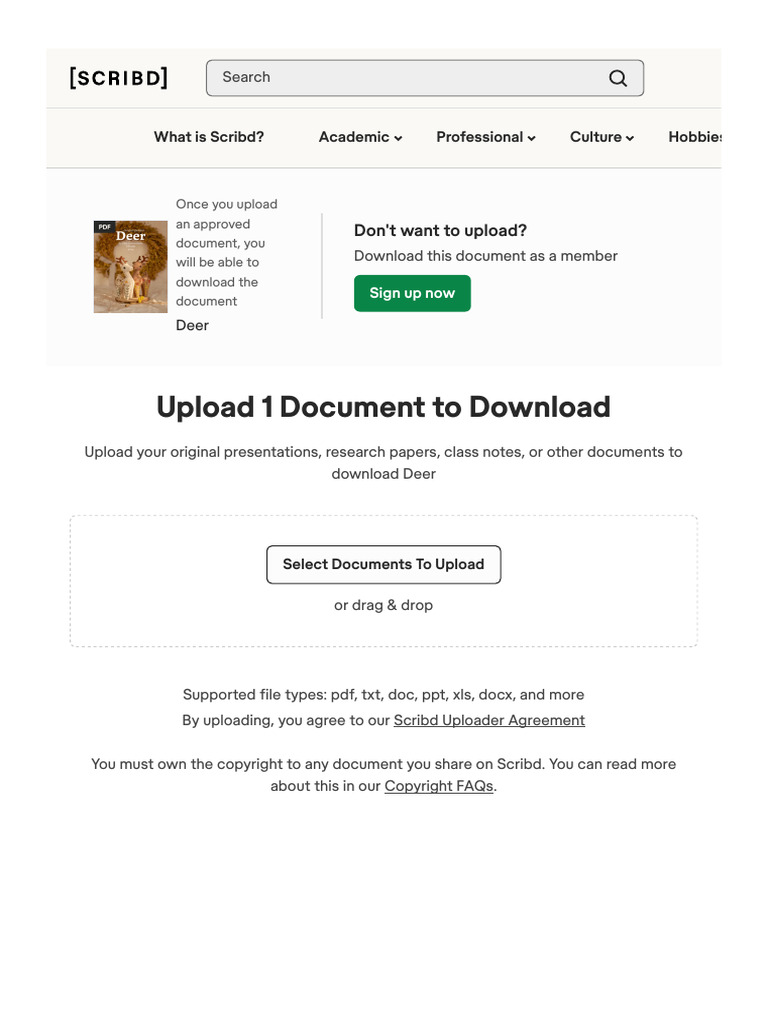 Upload a Document | Scribd | PDF | Scribd | Computing