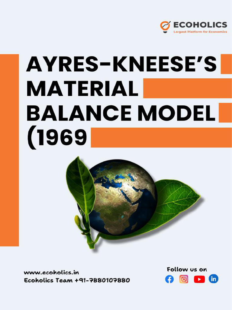 Ayres-Kneese's Material Balance Model (1969) - Circular Flow of Economy ...