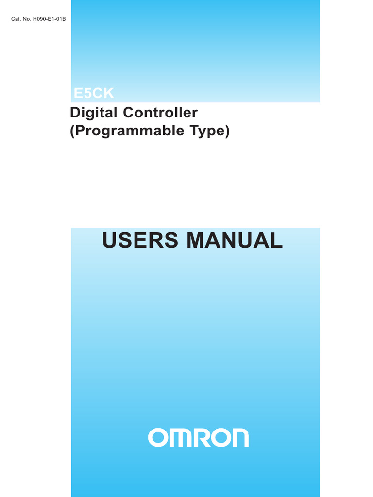 USERS MANUAL Digital Controller Programm | PDF | Parameter (Computer Programming) | Relay