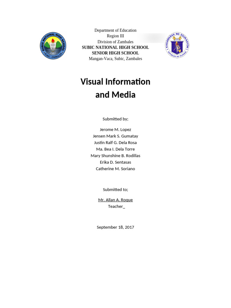 Understanding Visual Information Media | PDF | Chart | Cartoon