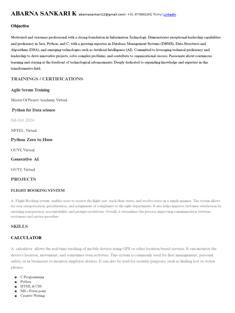 Abarna Resume - Docx - 20250210 - 074430 - 0000 | PDF