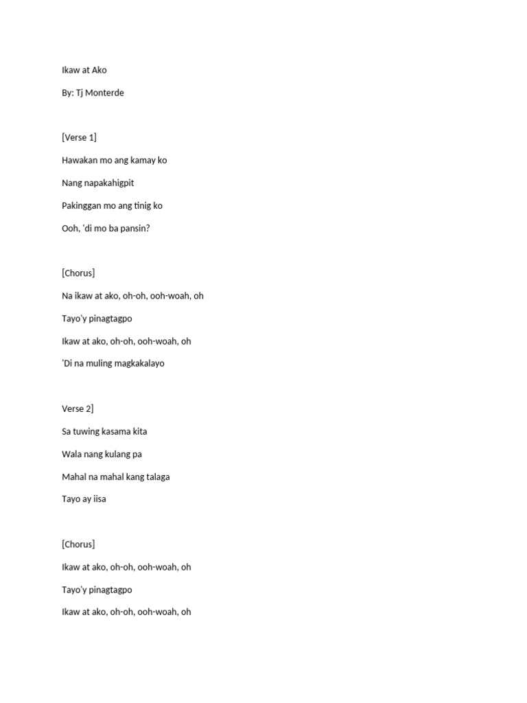 Ikaw at Ako | PDF