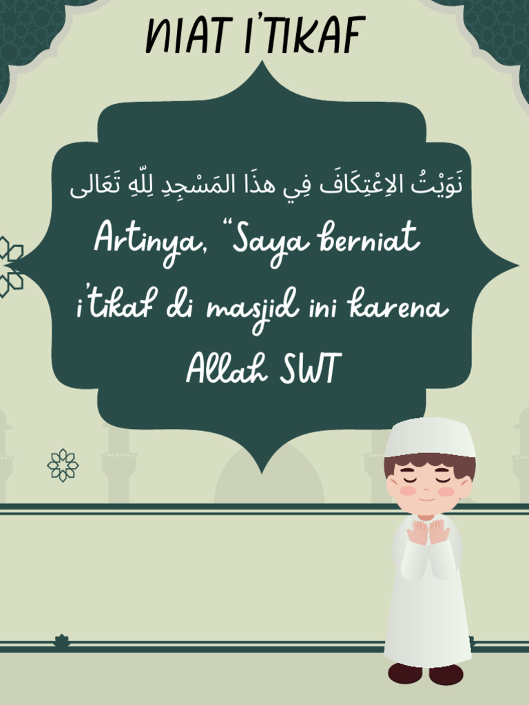 Alat Peraga I'Tikaf | PDF