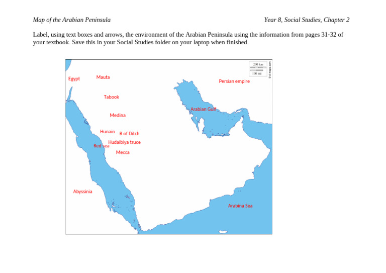 Map of The Arabian Peninsula | PDF