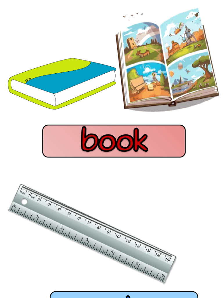 School Items Flashcards | PDF