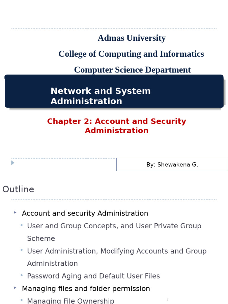 User Account & Security Admin Guide | PDF | Access Control | Computer File