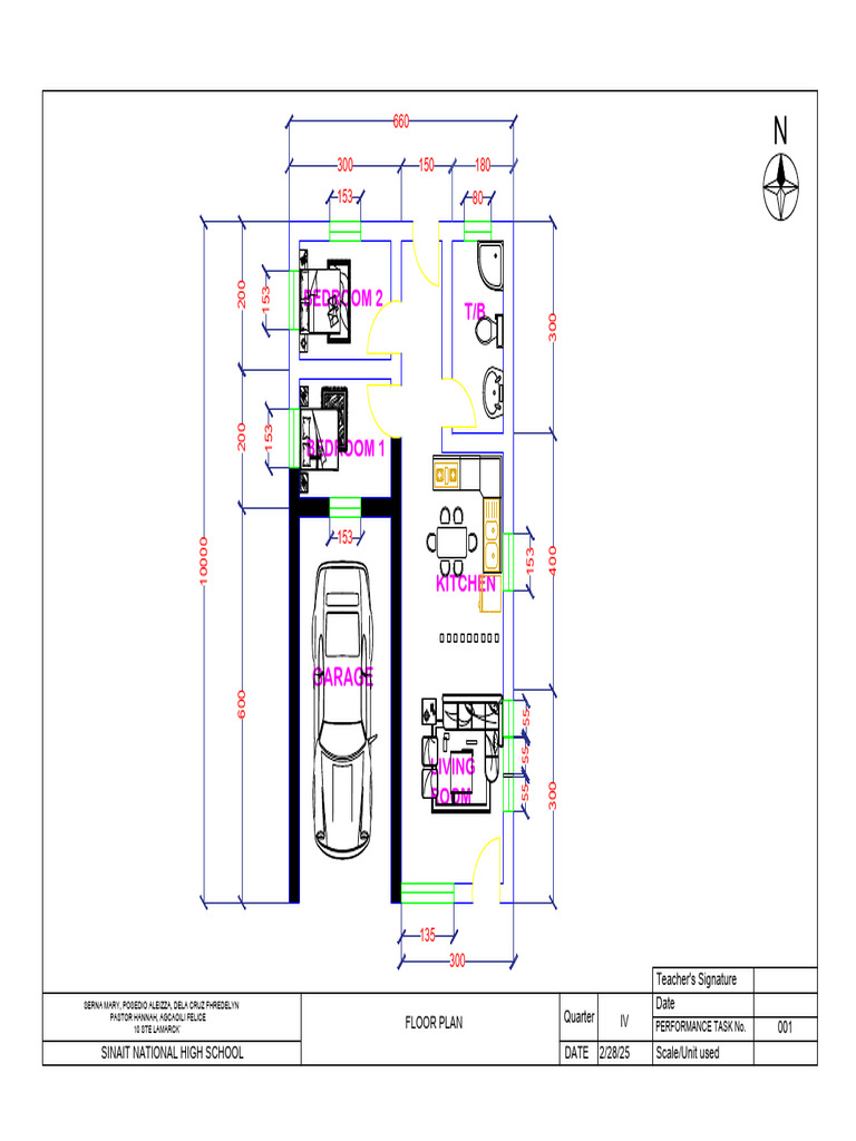 Floor Plan for Performance Task IV | PDF