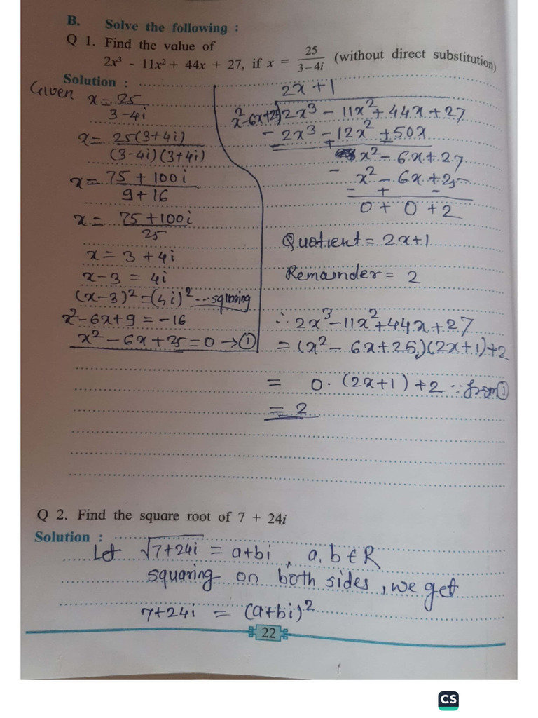 Practical 5 Complex Numbers | PDF