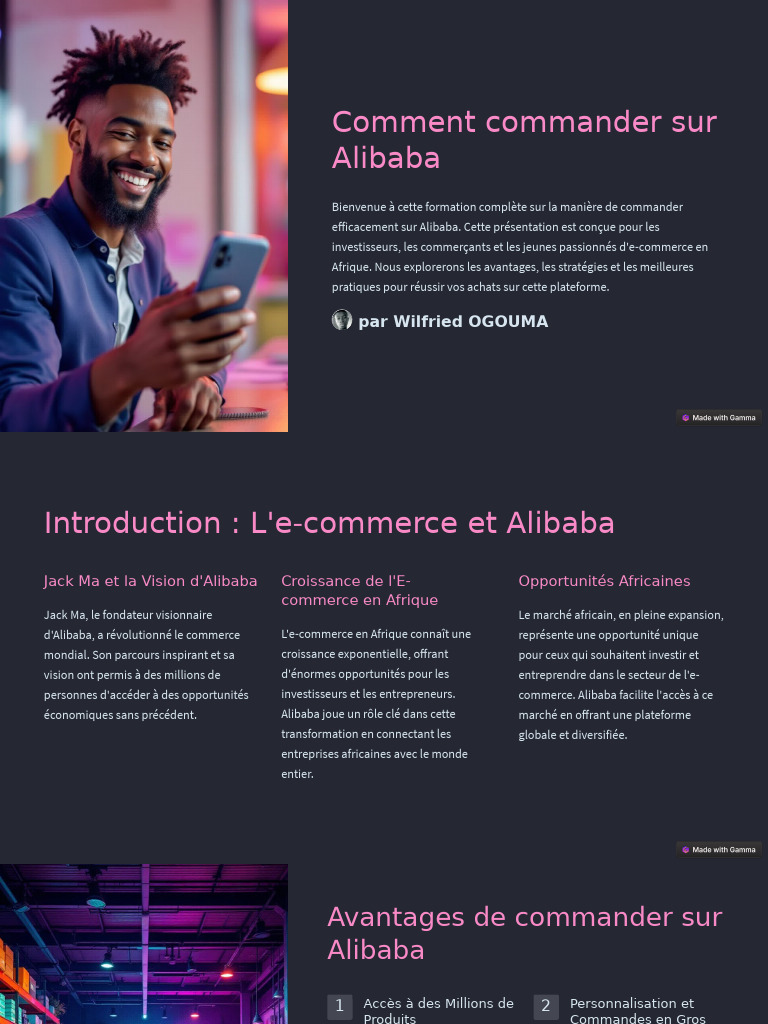 Guide d'Achat Alibaba pour l'Afrique | PDF | Commerce électronique ...