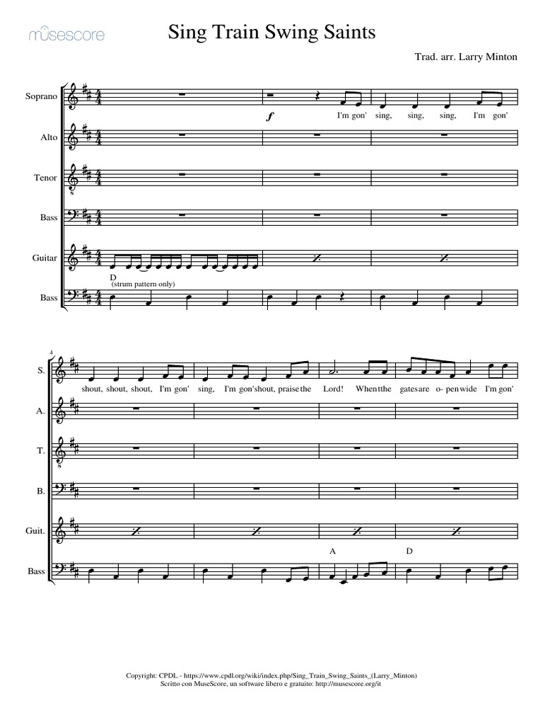 Sing - Train - Swing - Saints 2 | PDF | Pitch (Music) | Singing