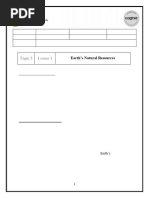 Our Environment Worksheet Class 4 C | PDF | Pollution | Natural Environment