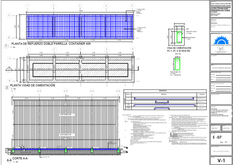 26 - 12 - 2024 - Est - Losa para Tanques-Plano - 07 - LOSA CONTAINER40ft-Layout1 | PDF ...
