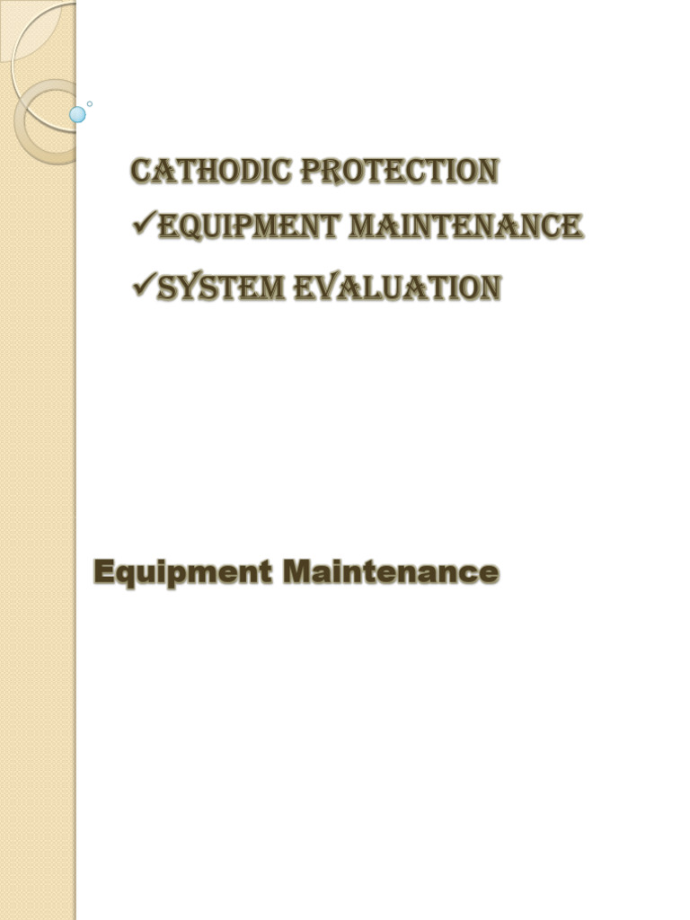 Cathodic Protection | PDF | Electricity | Electrical Engineering