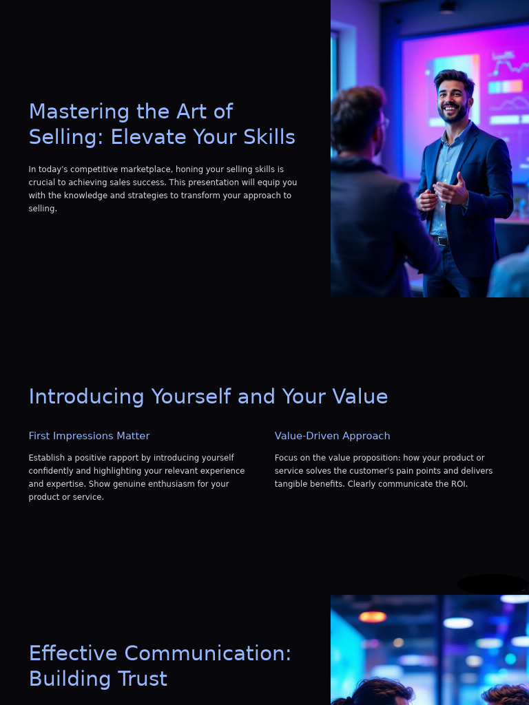 Mastering-the-Art-of-Selling-Elevate-Your-Skill Final | PDF | Customer ...