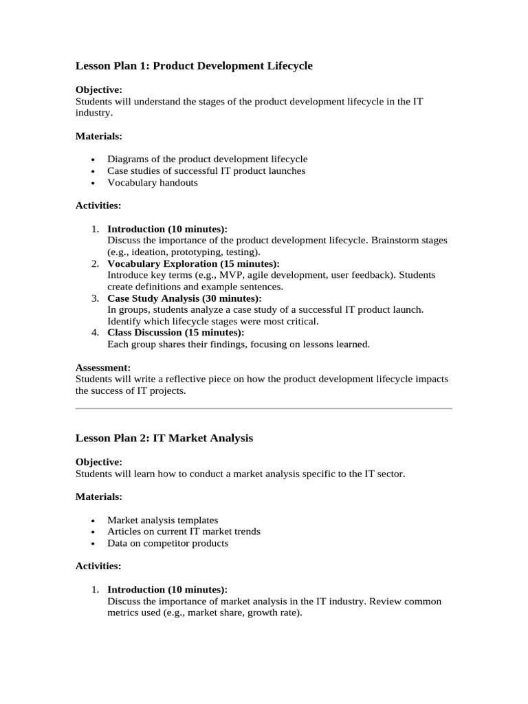 It Commercial Lesson Plans | PDF | Digital Marketing | Sales