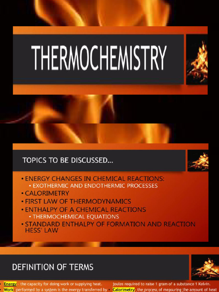 ThermoChem P1 | PDF