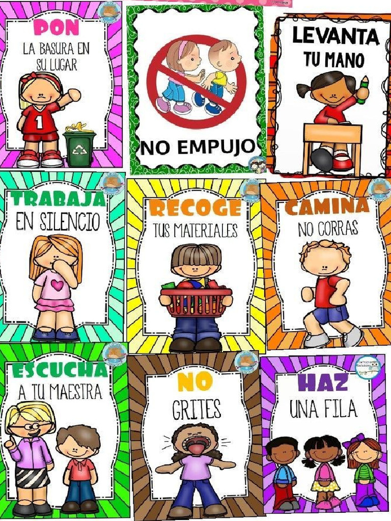 Colorful Illustrative Library Rules Poster - 20250228 - 122406 - 0000 | PDF