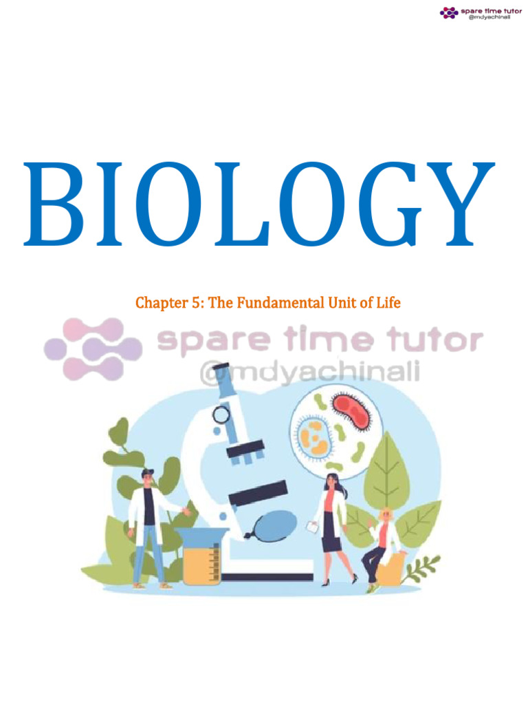 Chapter 5 the Fundamental Unit of Life | PDF | Cell (Biology) | Cell ...
