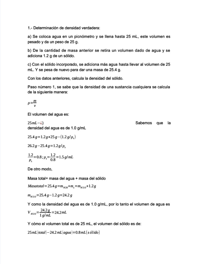 PDF Ejercicios de Solidos Pulverulentos - Compress | PDF | Cantidades fisicas | Masa