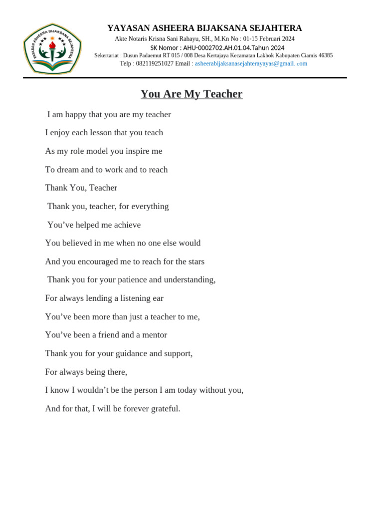 Puisi Bahasa Inggris | PDF