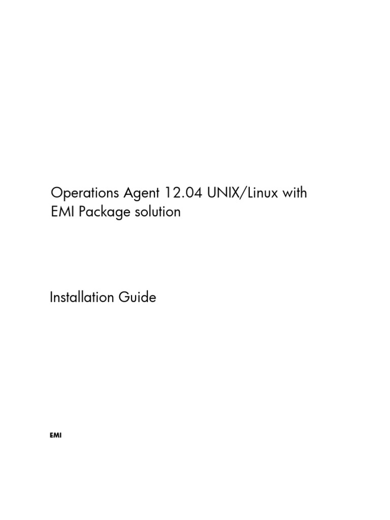 HPOA12.04 UNIX Linux Installation Guide | PDF | Linux | Computing