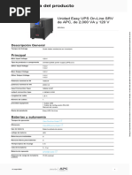 Ficha técnica APC BVX1200L-LM | PDF | Ciencias fisicas | Cantidades fisicas
