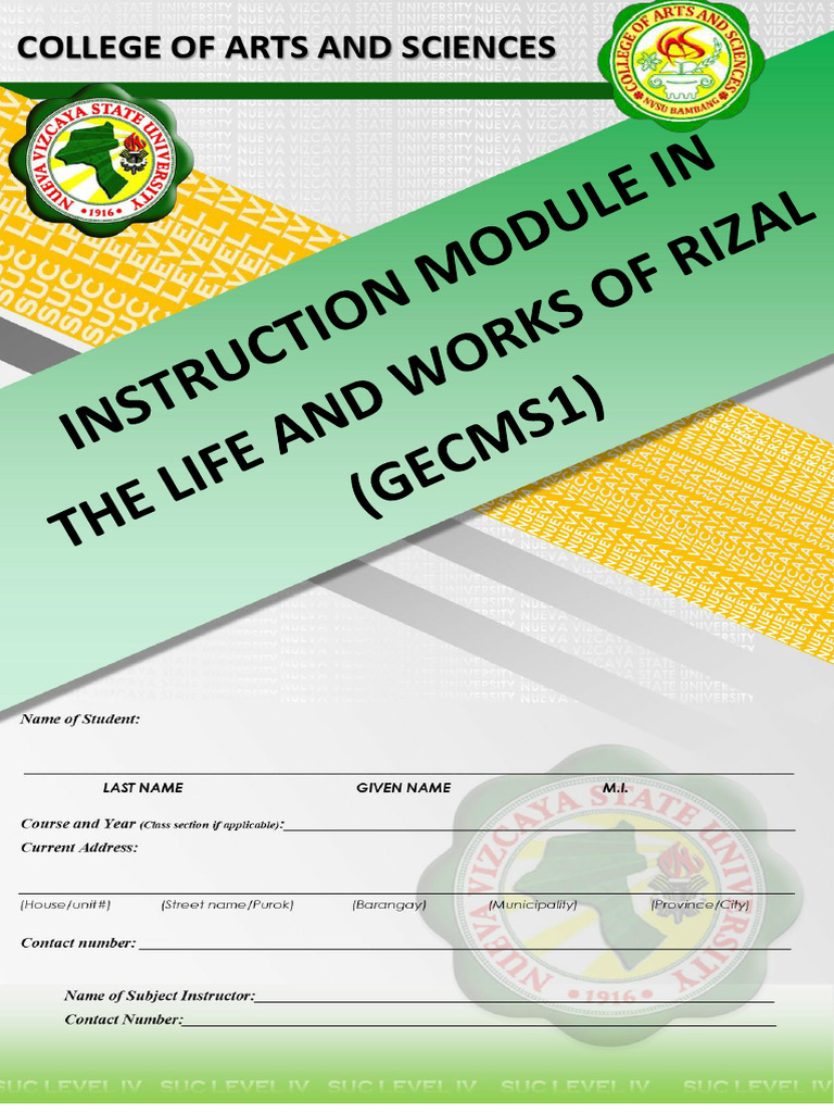 Rizal Module Justine Cute | PDF | Philippines | Critical Thinking