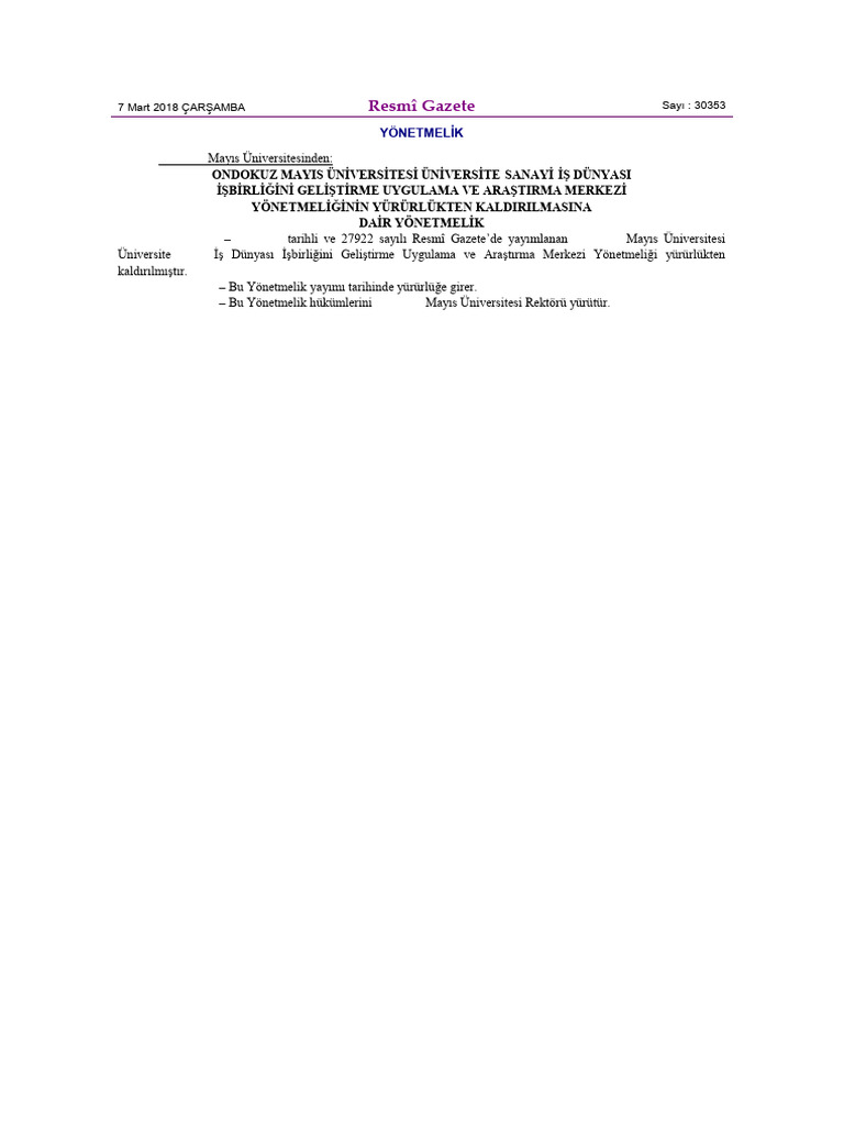 Resmî Gazete | PDF