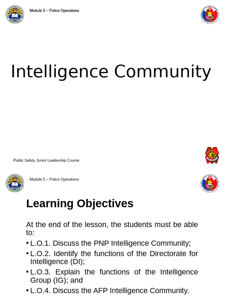 Intelligence Community | PDF | Police | Counterintelligence