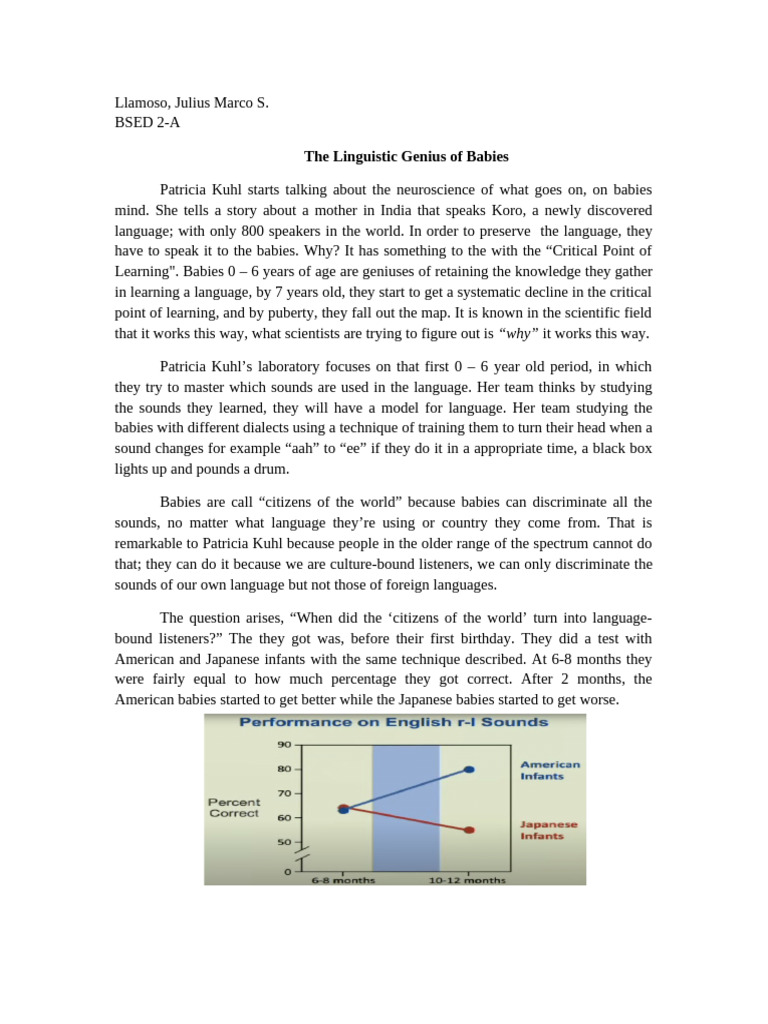 The Linguistic Genius of Babies | PDF | Human Communication | Linguistics