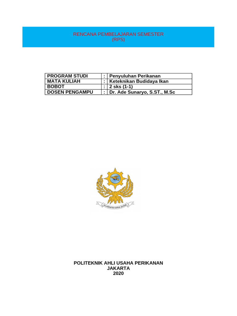 Keteknikan Budidaya-Rps PP 2021 | PDF