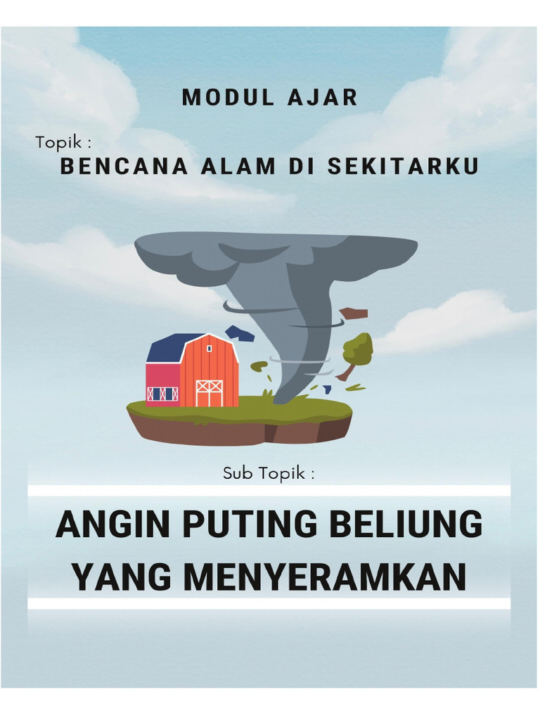 Modul Pembelajaran Angin Puting Beliung | PDF