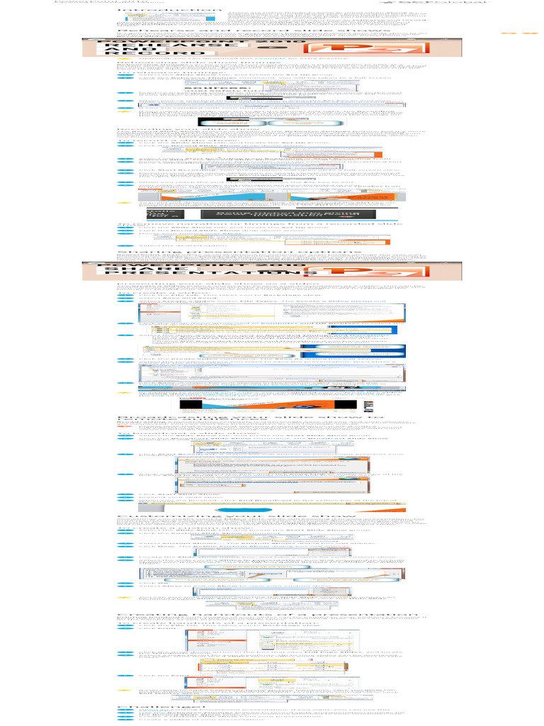PowerPoint 2010 - Advanced Presentation Options Print Page | PDF ...
