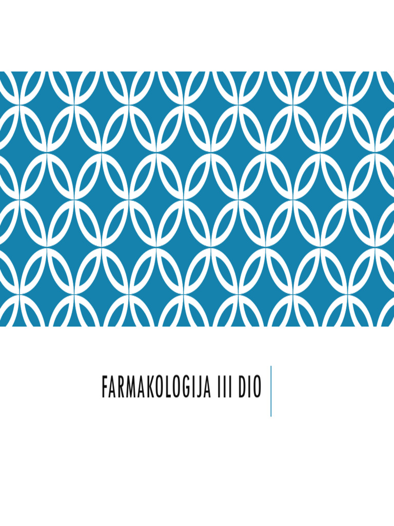 Farmakologija 3dio | PDF
