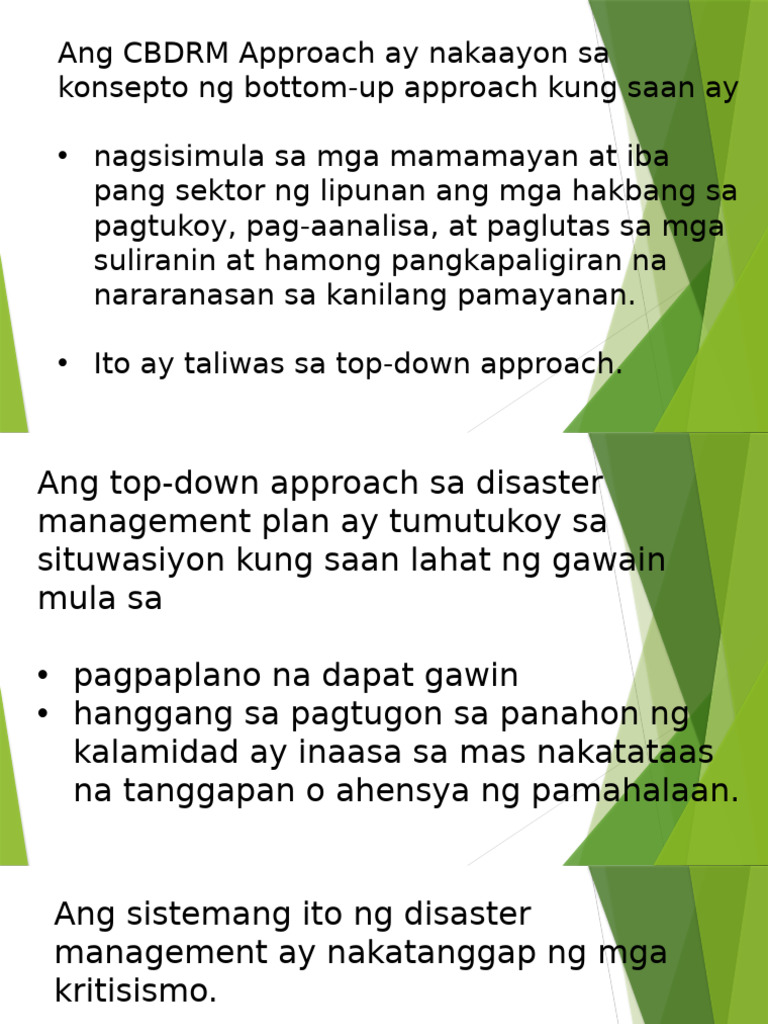 CBDRM Top DOwn and Bottom Up | PDF