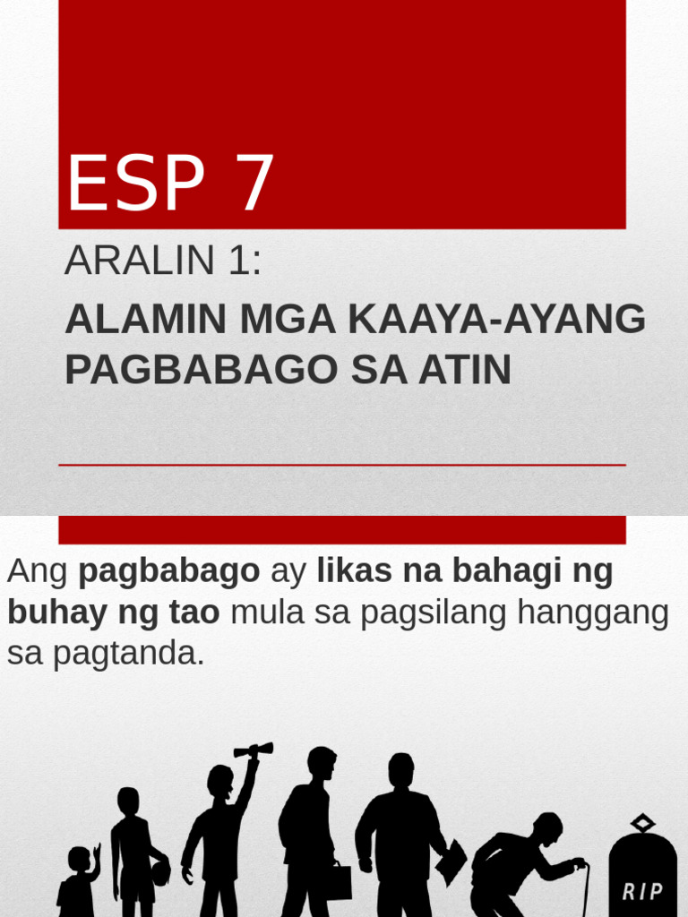 Esp 7 Aralin 1 | PDF