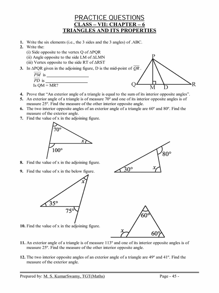 Triangles and Properties | PDF