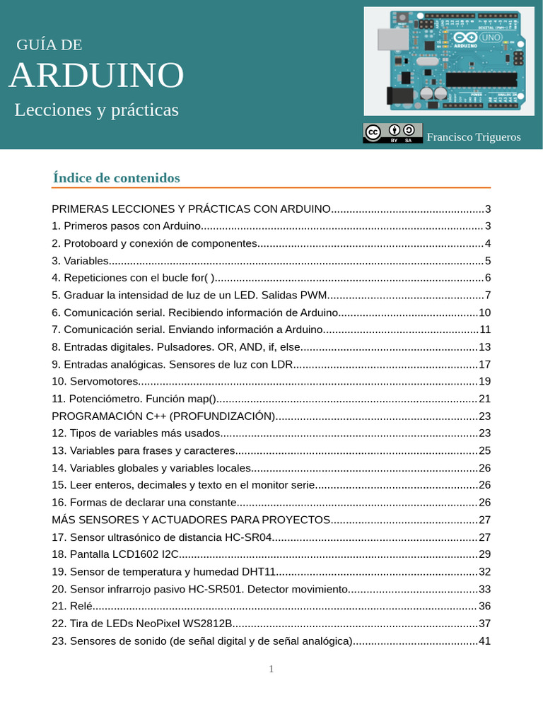 Guia de Arduino - Lecciones y prácticas | PDF | Arduino | Diodo emisor de luz