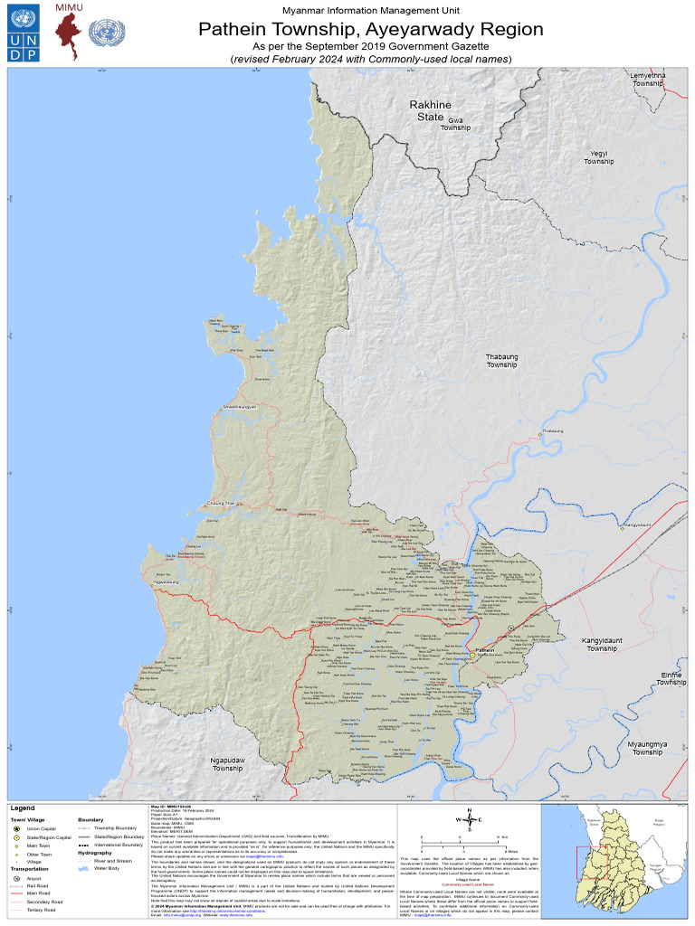 TSP Map VL Pathein Ayeyarwady MIMU154v06 16feb2024 A1 ENG | PDF ...