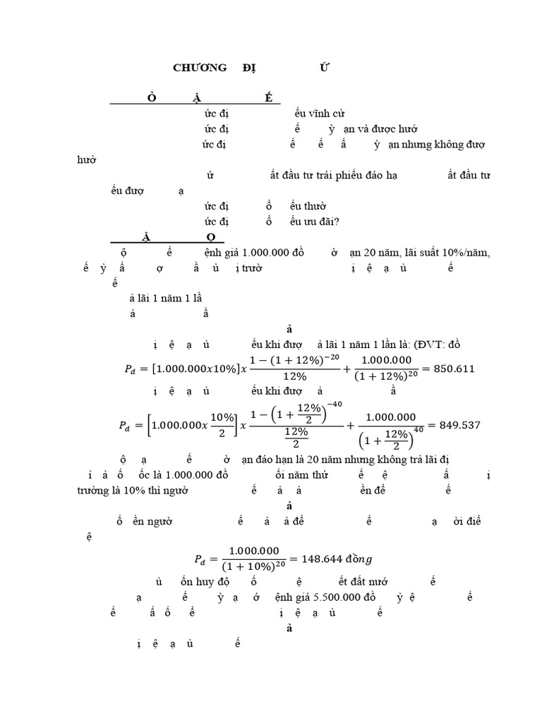 Bài Tập Bổ Sung Chương 3 - TCDN 1 | PDF