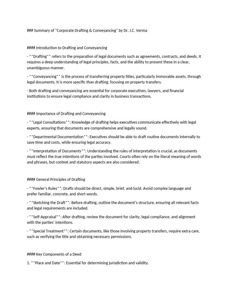 Summary | PDF | Deed | Lease