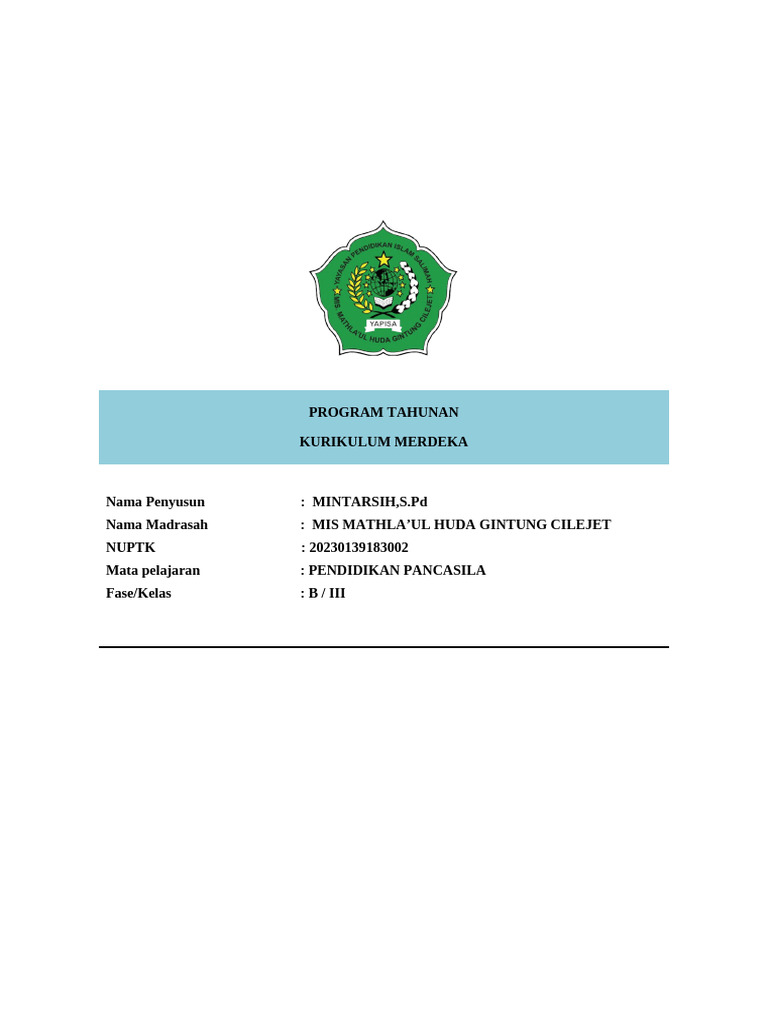 Prota Ppkn Kelas 3 | PDF