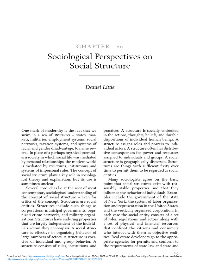 Little-2017 | PDF | Social Structure | Sociology