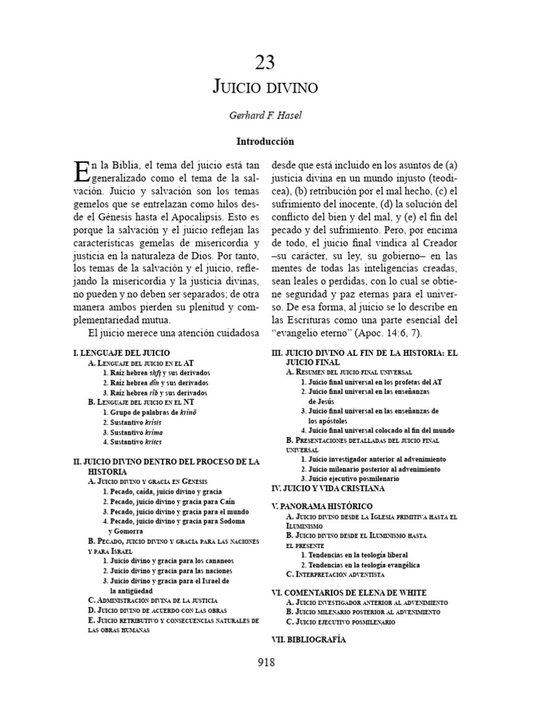 Juicio Divino - Hasel | PDF | Pecado | Gracia divina