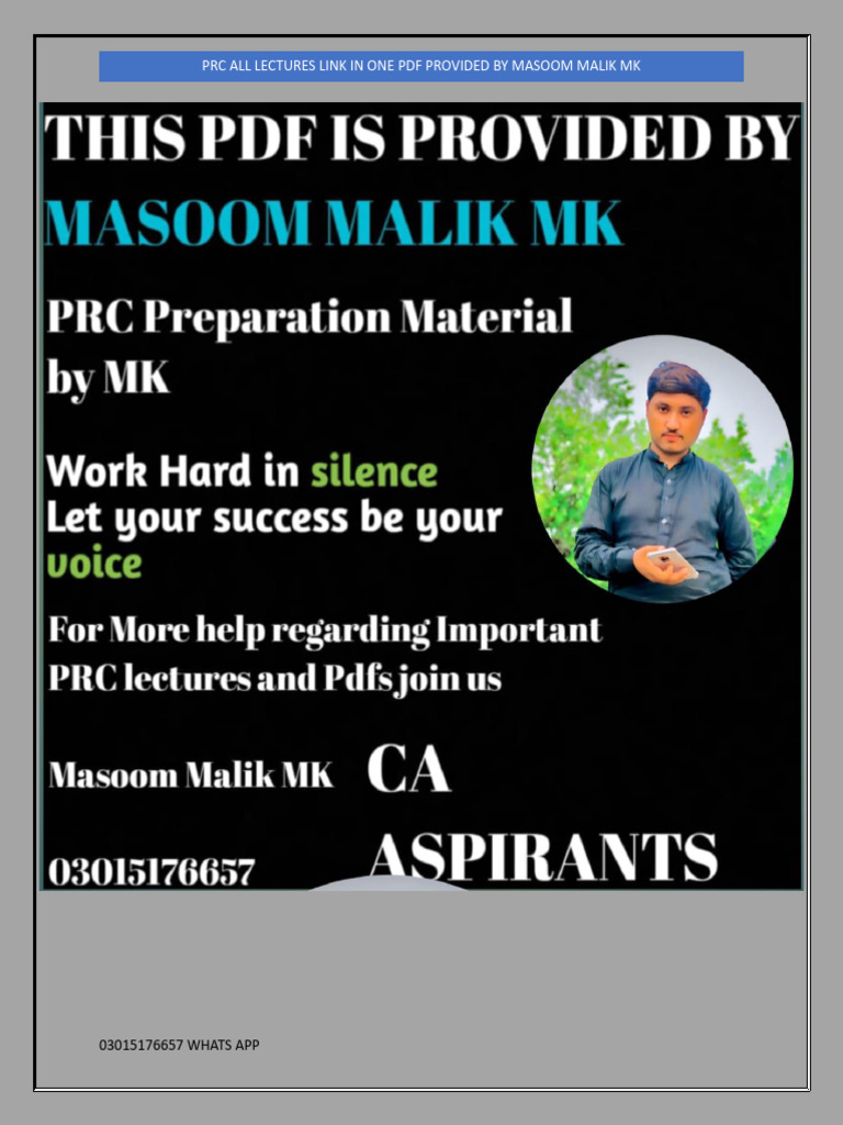 PRC Lecture Links and Resources PDF | PDF