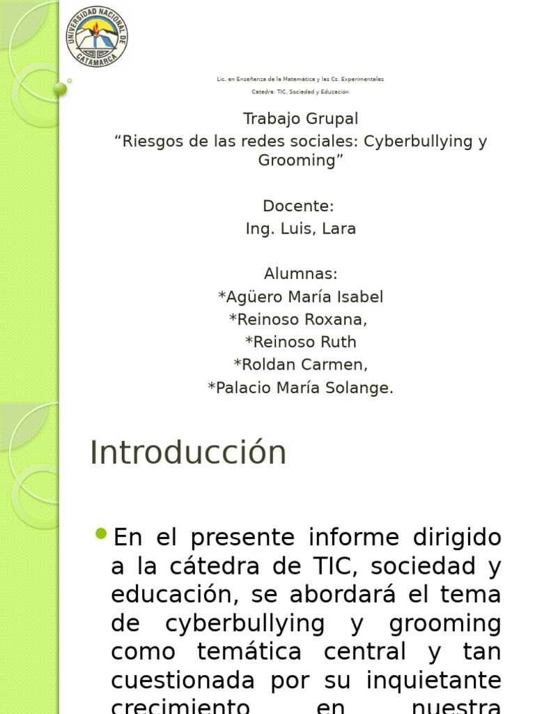 Grupal Tic Soc y Educ [Autoguardado] | PDF | Acoso cibernético