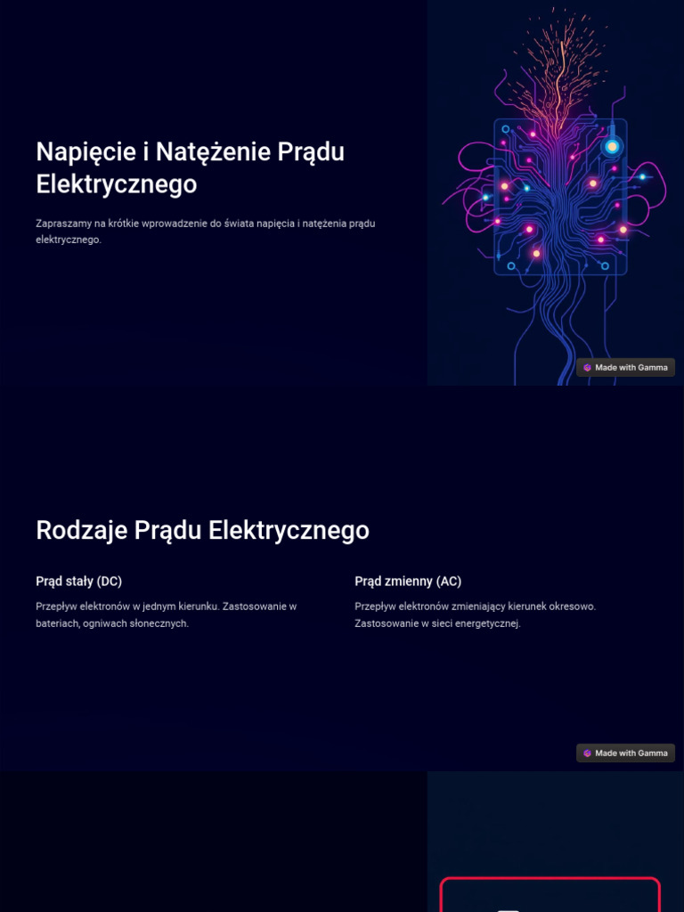 Napiecie I Natezenie Pradu Elektrycznego | PDF