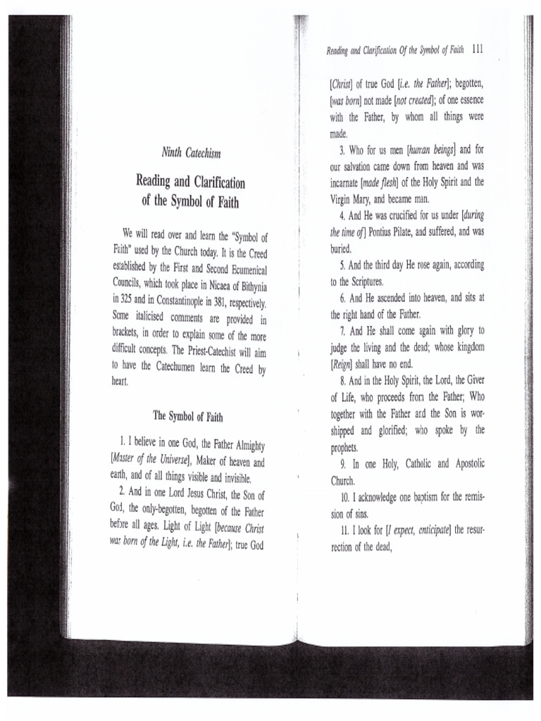 Catechism Notes FC For New Converts | PDF