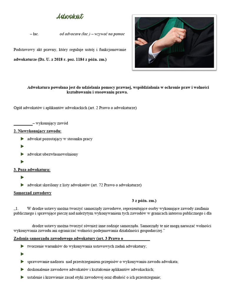 Profesje Prawnicze | PDF