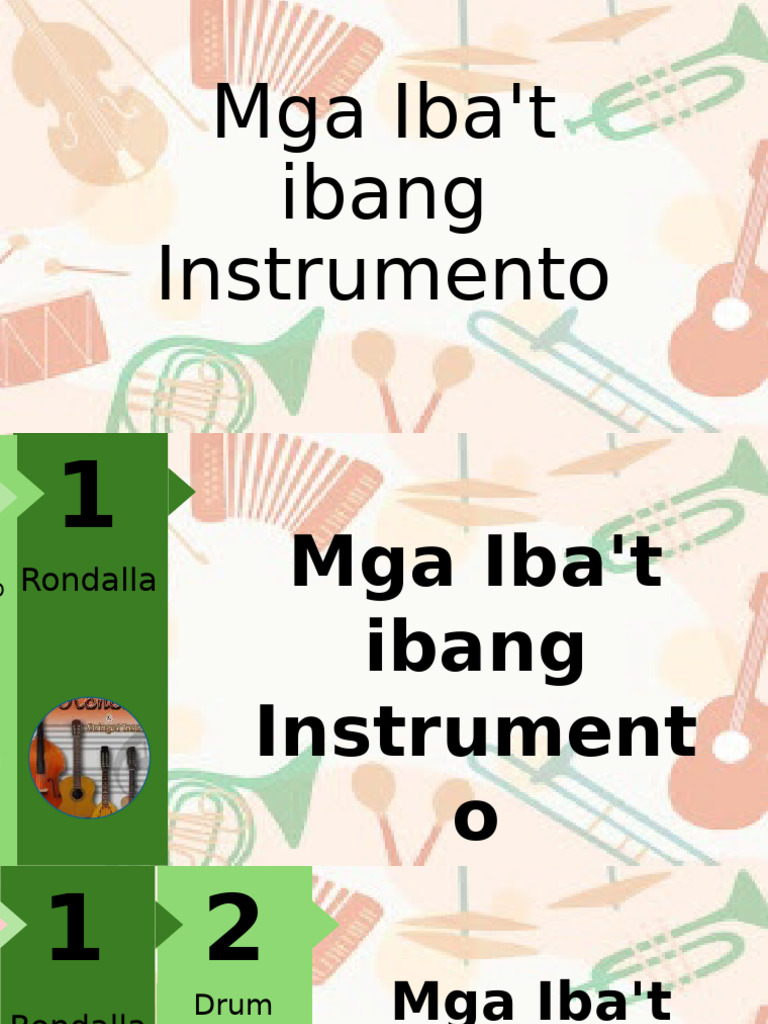 Mga Iba't Ibang Instrumento | PDF